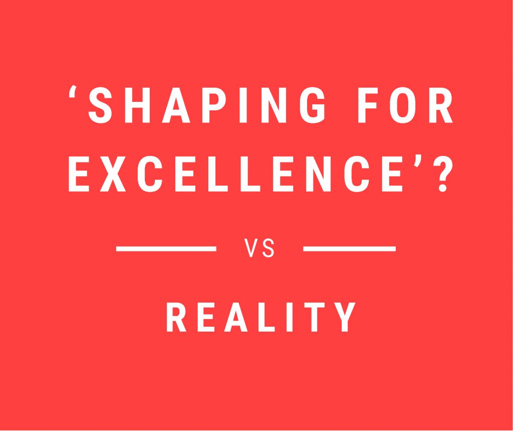 Shaping for Excellence: How it’s Going | University of Leicester UCU